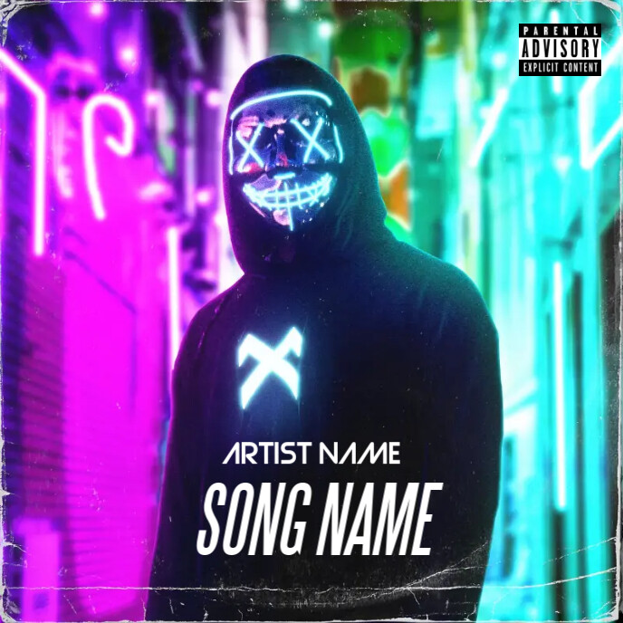 mask cover art Template | PosterMyWall