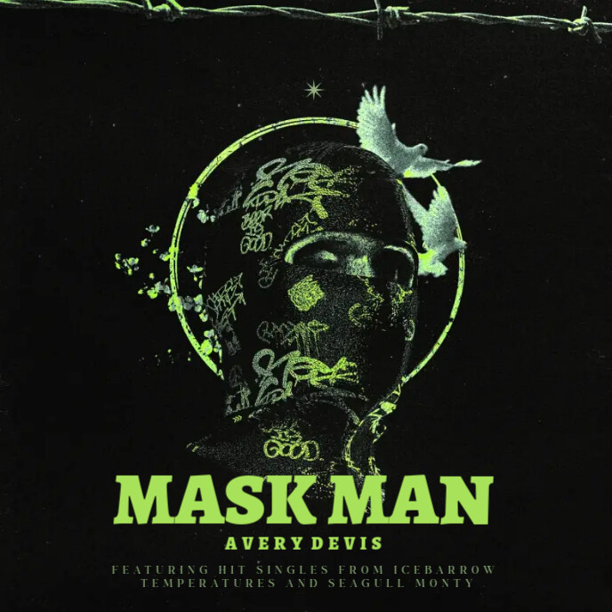 MASK MAN Album Cover Template | PosterMyWall