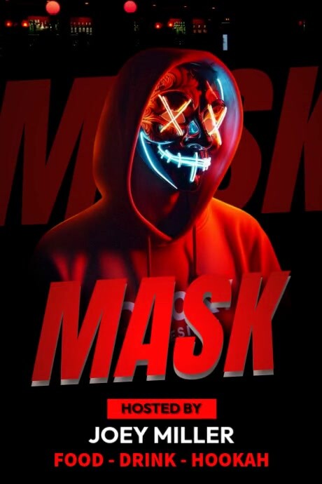 Mask Night Party Video Template | PosterMyWall