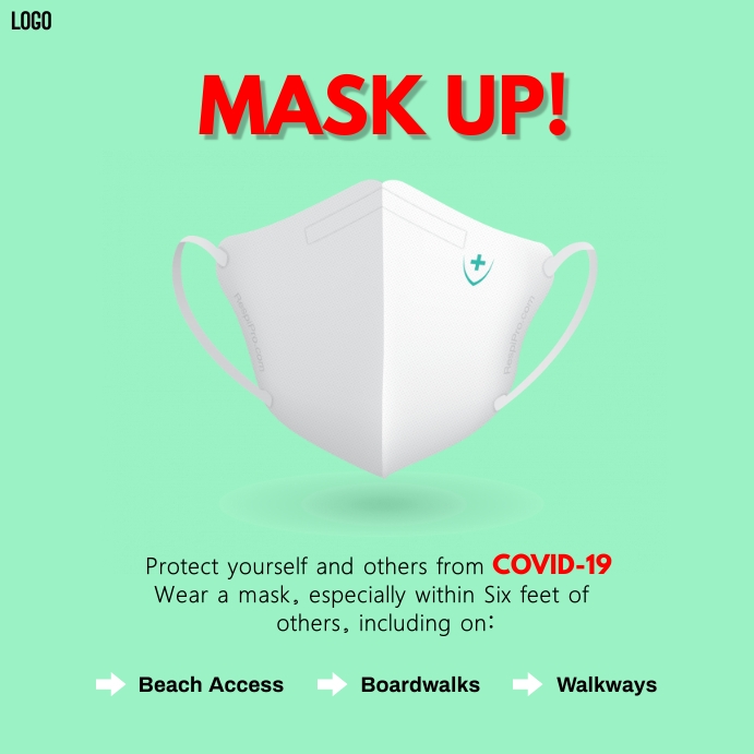 Mask Up Covid -19 Template | PosterMyWall