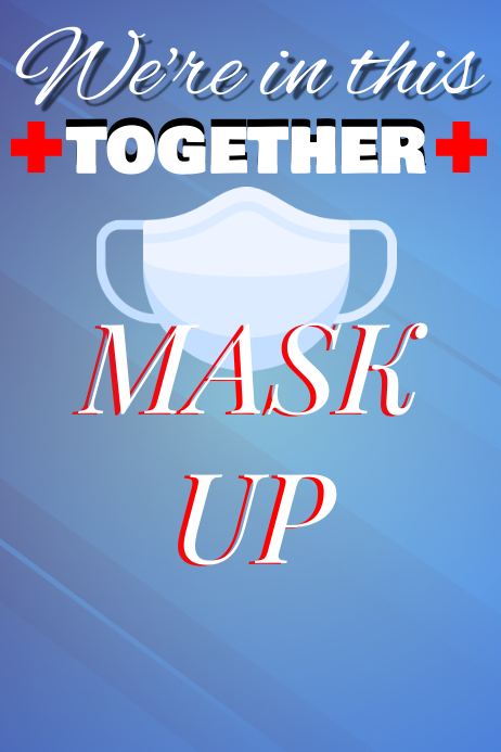 Mask Up Template | PosterMyWall