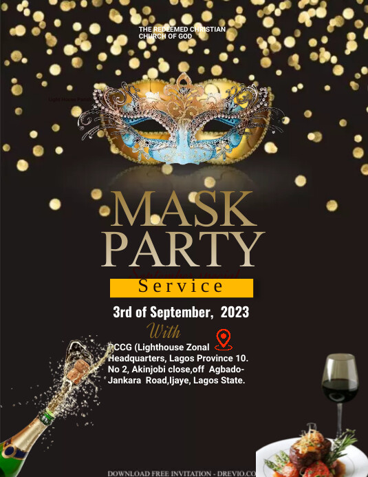 MASKEDNPARTY Template | PosterMyWall