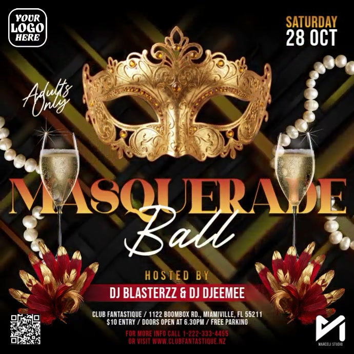 Masquerade Ball Template | PosterMyWall