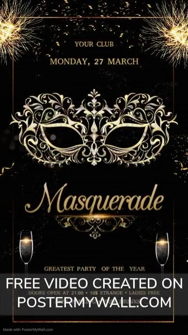 Masquerade Template | PosterMyWall