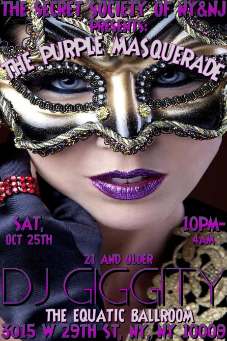 Copy of MASQUERADE | PosterMyWall