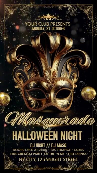 Masquerade Template | PosterMyWall