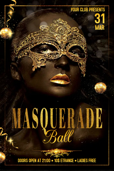 Masquerade Flyer Template | PosterMyWall