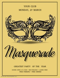Masquerade Flyer Template | PosterMyWall