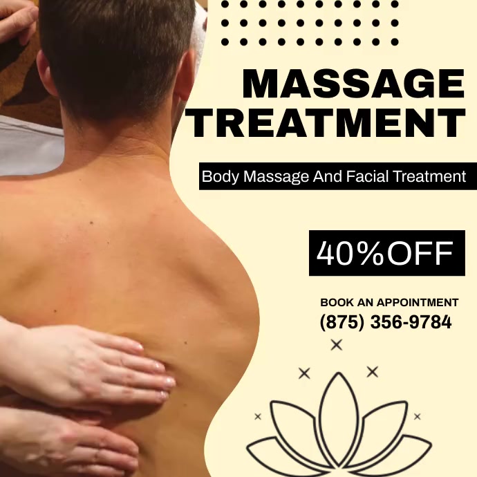 Massage Treatment Template | PosterMyWall
