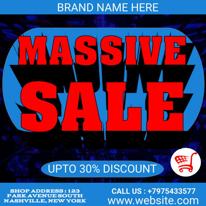 massive collection/mega offer/flash sale Template | PosterMyWall