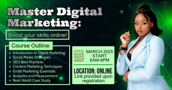 Copy of Master Digital Marketing Flyer | PosterMyWall