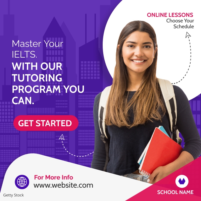 Master your ielts advertising template design | PosterMyWall