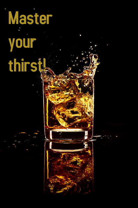 Master your thirst! Template | PosterMyWall