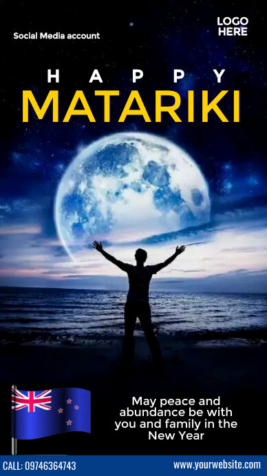 happy matariki template Modelo | PosterMyWall