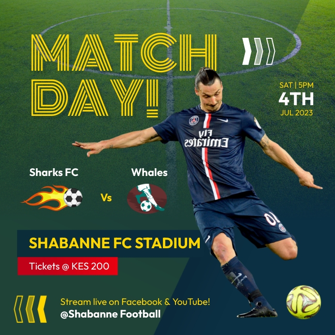 Match day! Template | PosterMyWall