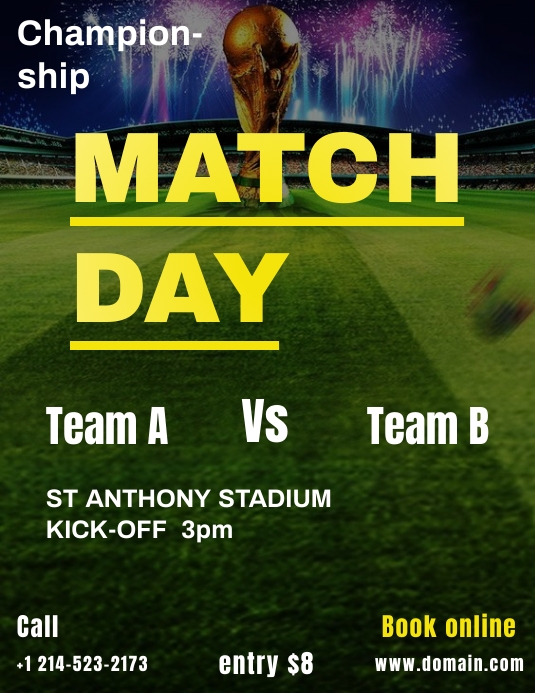 Plantilla de MATCH DAY (1) | PosterMyWall