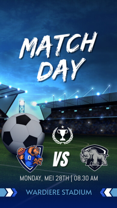 Match Day Template | PosterMyWall