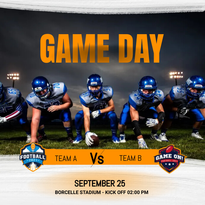 Match Day Template | PosterMyWall