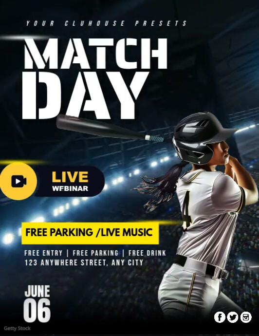 match day Template | PosterMyWall