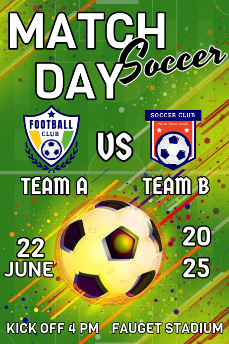 Match Day Template | PosterMyWall