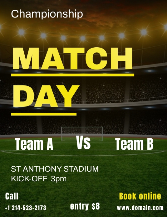 Copy of MATCH DAY | PosterMyWall