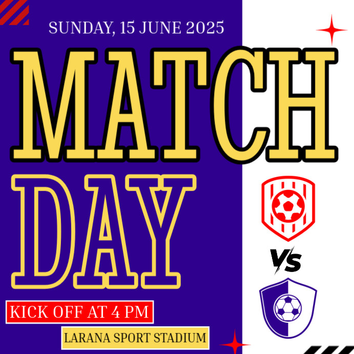 Copy of Match Day | PosterMyWall