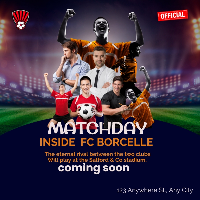 MATCH DAY Template | PosterMyWall