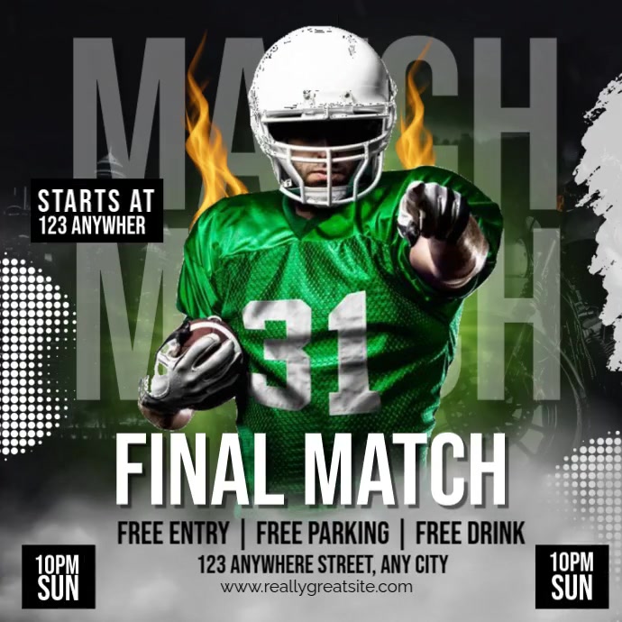 match day Template | PosterMyWall