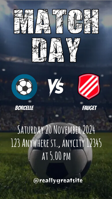 Copy of Match Day | PosterMyWall