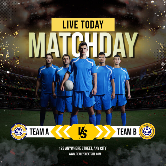 MATCH DAY Template | PosterMyWall