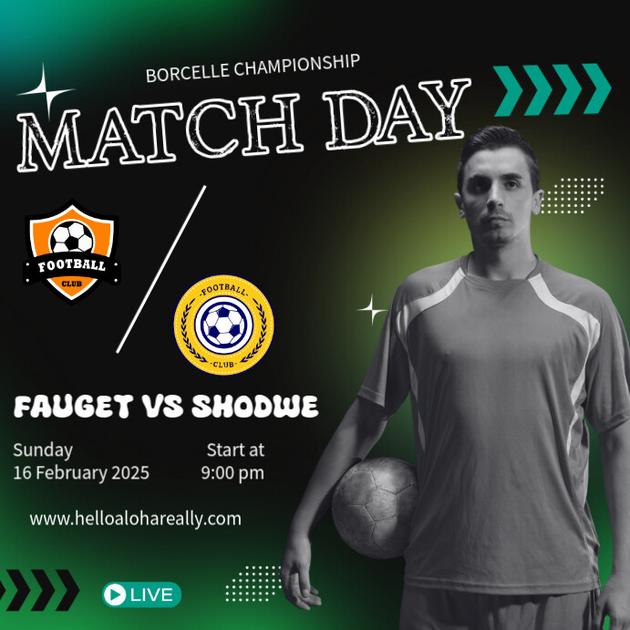 Match Day Template | PosterMyWall