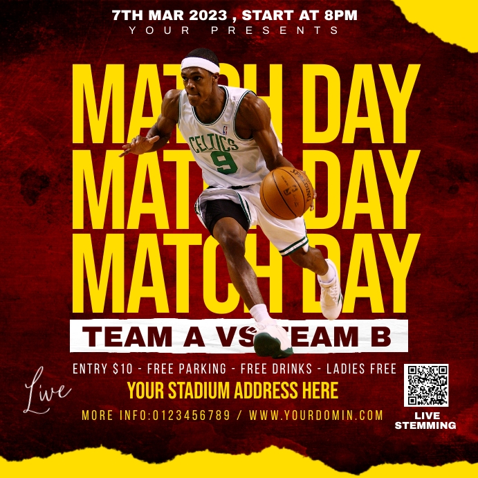 Match day Template | PosterMyWall