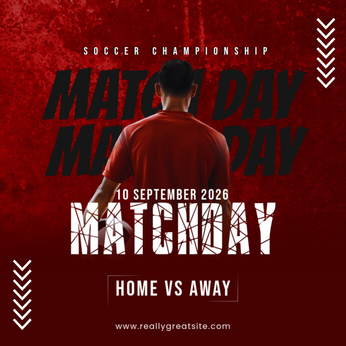 MATCH DAY Template | PosterMyWall