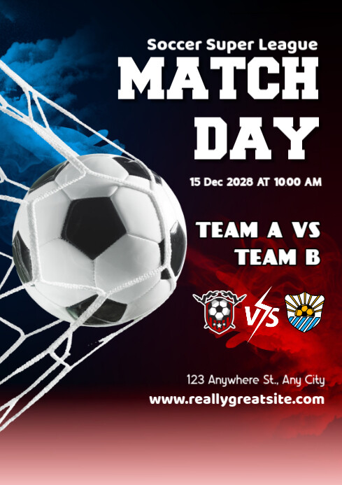 Match Day Template | PosterMyWall