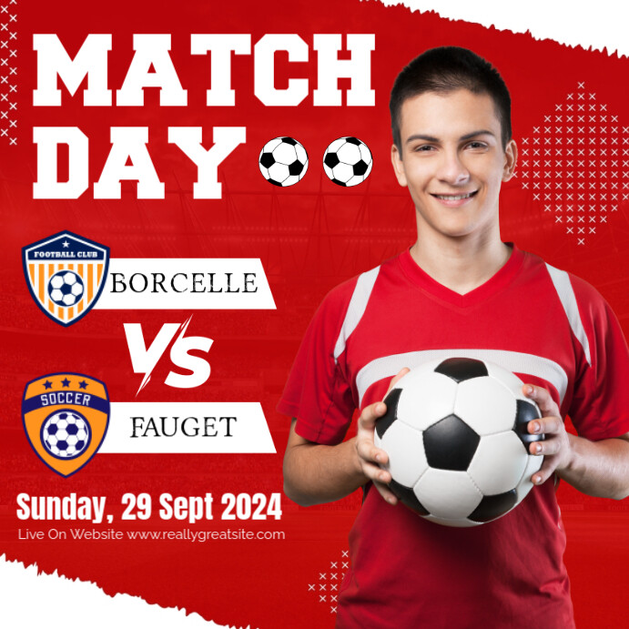 Match Day Template | PosterMyWall