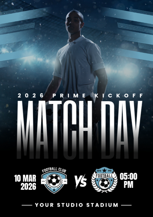 Match Day Template | PosterMyWall