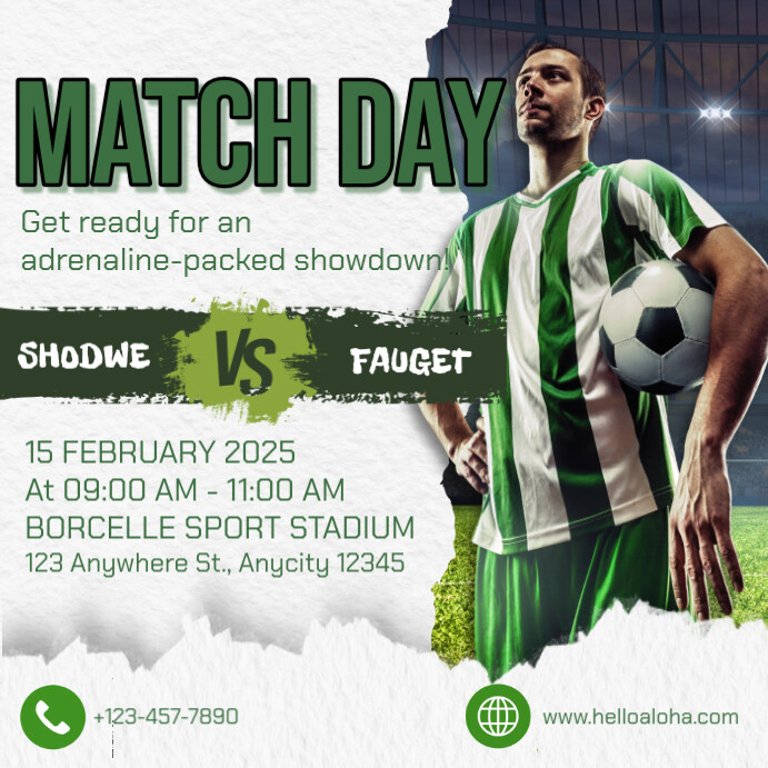 Match Day Template | PosterMyWall