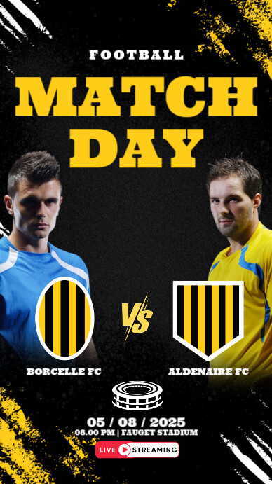 Plantilla de MATCH DAY | PosterMyWall