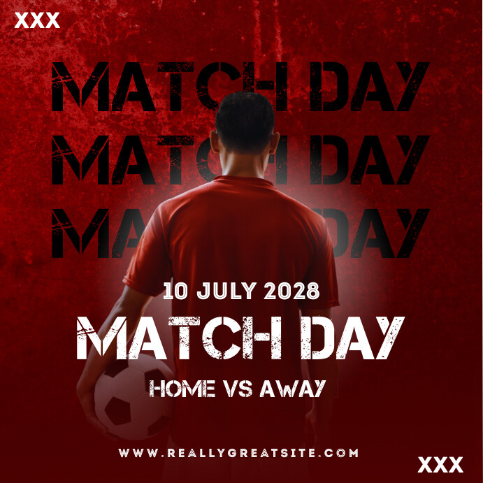 Plantilla de Match Day Football | PosterMyWall