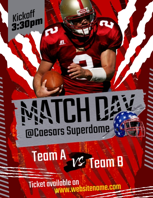 Copy of Match Day Football Flyer | PosterMyWall