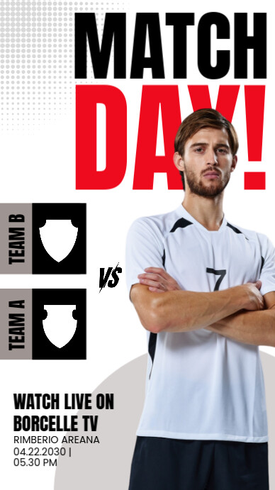 MATCH DAY FOOTBALL TOURNAMENT Template | PosterMyWall