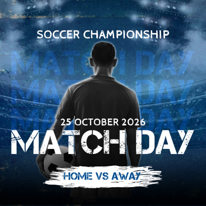 Match Day Instagram Post Template | PosterMyWall