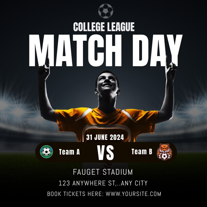 Match Day Instagram Post Template | PosterMyWall