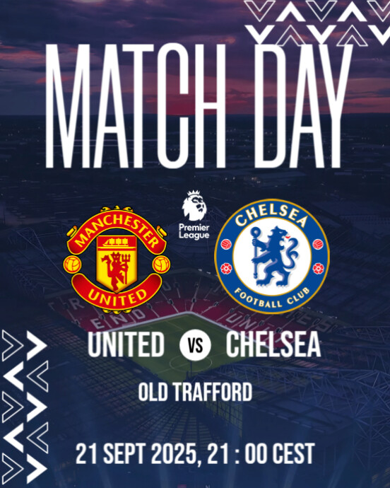 Copy of Match Day Manchester United Vs Chelsea Premier League 2025 ...