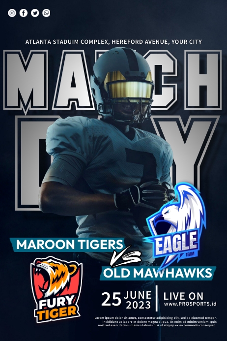 Copy of Match Day Poster | PosterMyWall