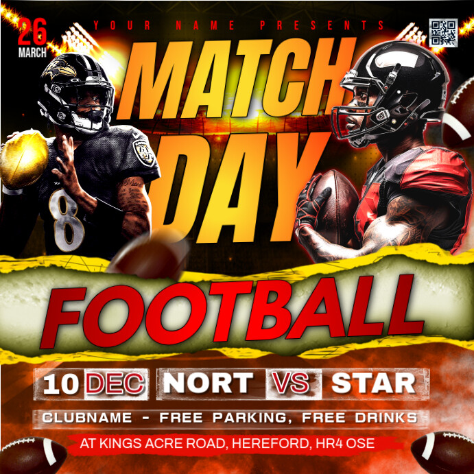 Copy of Match Day Poster | PosterMyWall