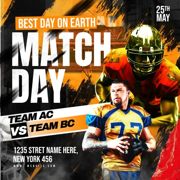 Copy of Match day poster | PosterMyWall