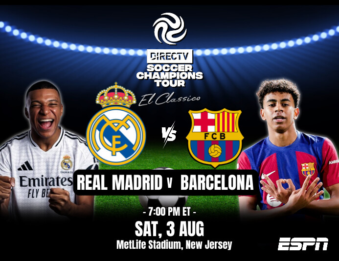 MATCH DAY REAL MADRID VS BARCELONA EL CLASSIC Template | PosterMyWall