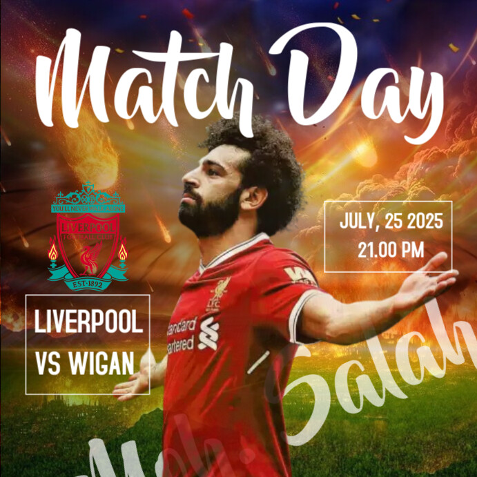 Match Day Soccer Instagram Post Template | PosterMyWall