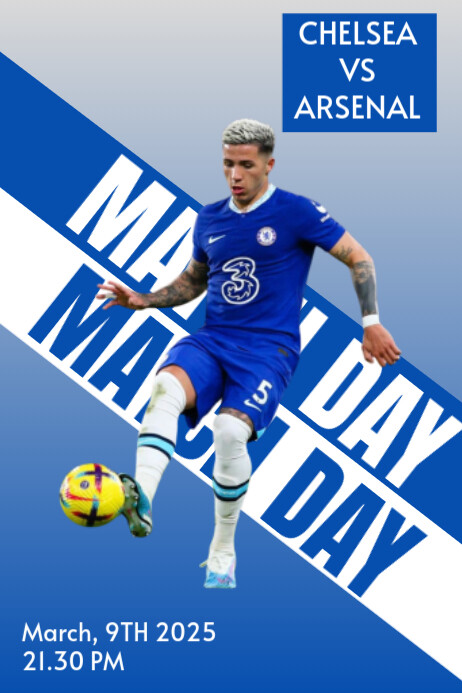 Match Day Soccer Poster Template | PosterMyWall